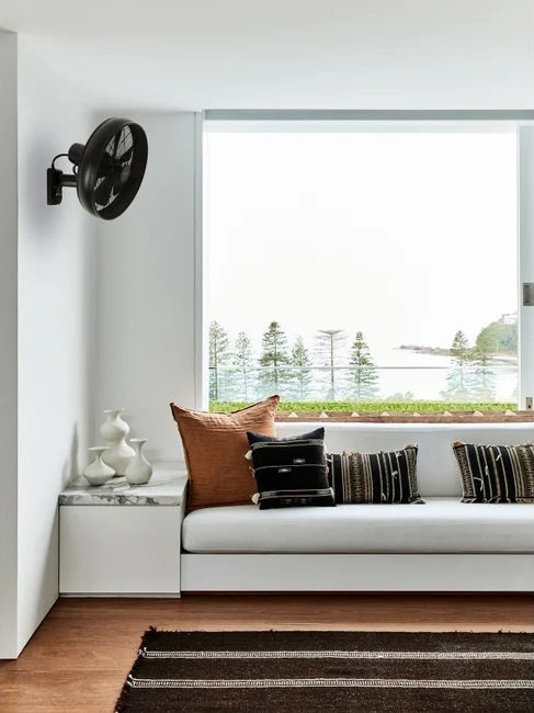 Lucci Air Wall Fan with Remote - Matt Black – Elegant Ceiling Fans ...