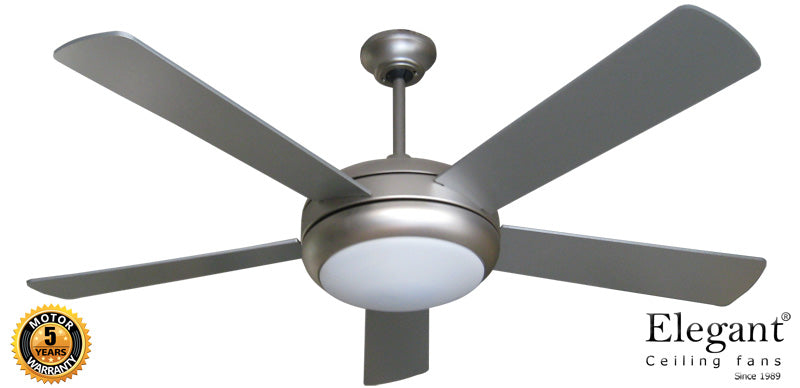 52'' Alexander Satin Silver – Elegant Ceiling Fans - Cyprus | Online Shop