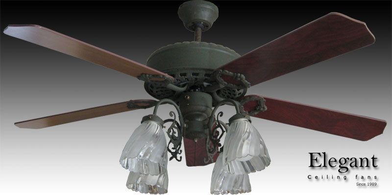 52'' Victoriana 4 Light – Elegant Ceiling Fans - Cyprus | Online Shop